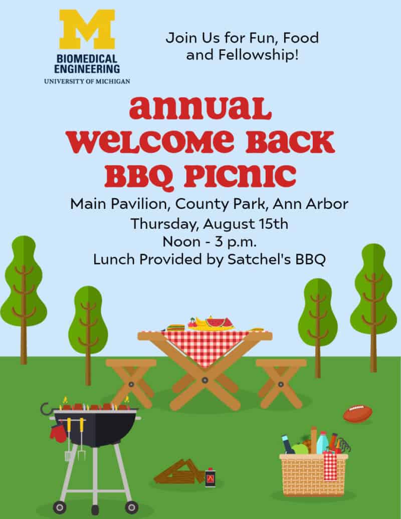 Attend the BME Annual Welcome Back Summer Picnic - BME