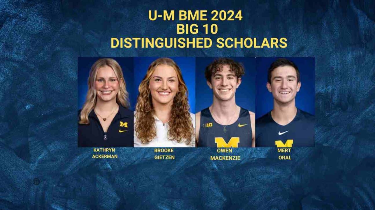 BME Students Named to Big Ten Conference Distinguished Scholars List - BME